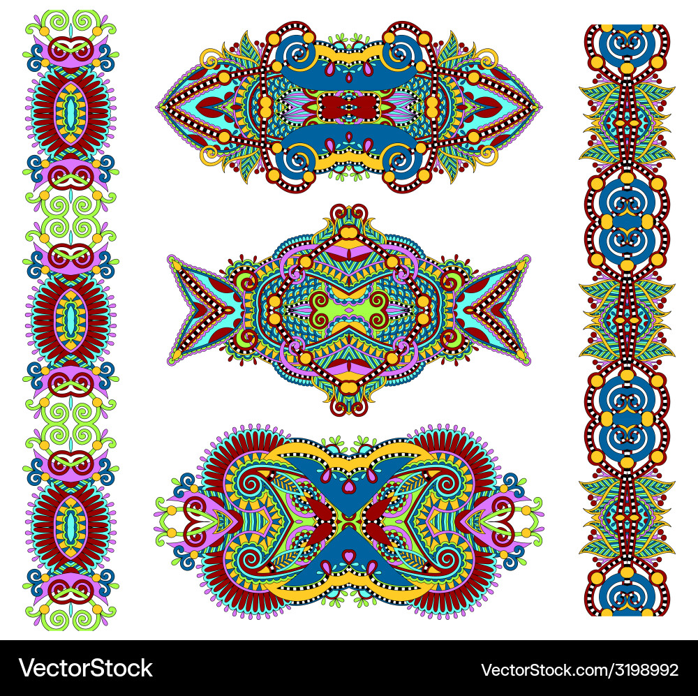 Ornamental floral adornment Royalty Free Vector Image
