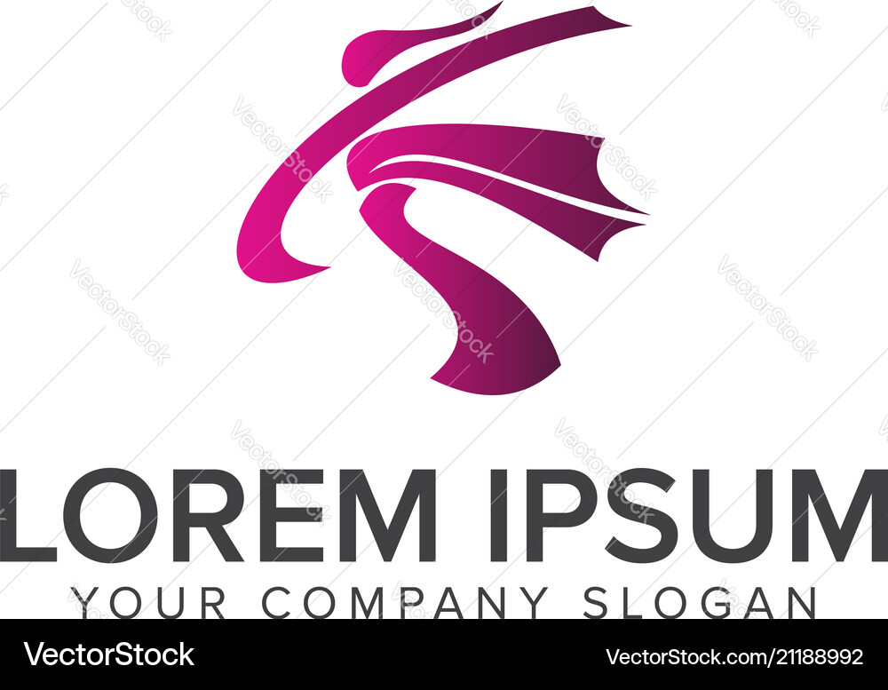 People activity logos sport logo design concept Vector Image