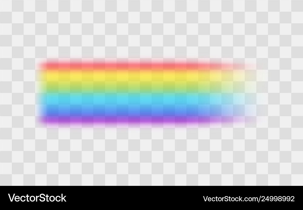 Realistic detailed 3d rainbow on a transparent Vector Image