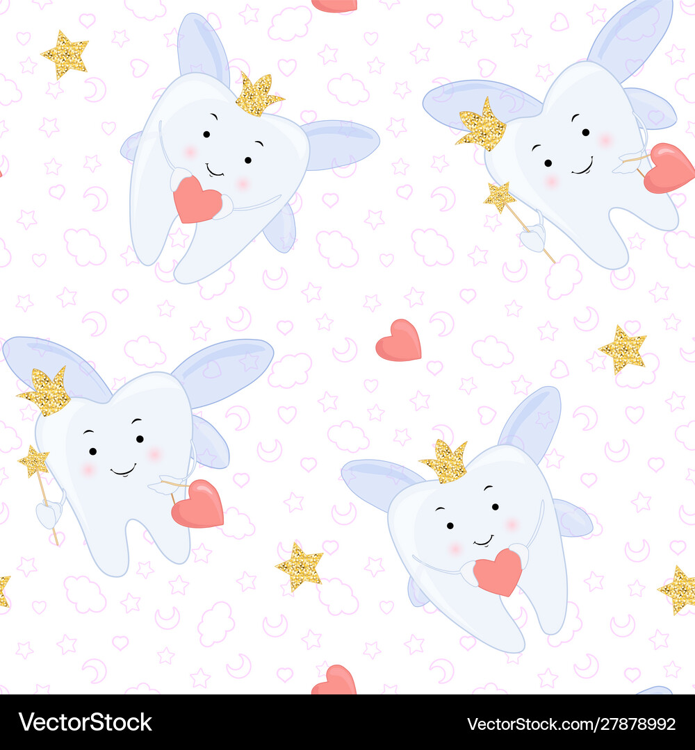 Tooth fairy cartoon Royalty Free Vector Image - VectorStock