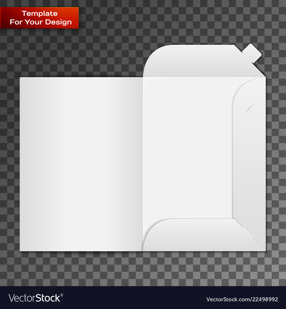 White open folder Royalty Free Vector Image - VectorStock