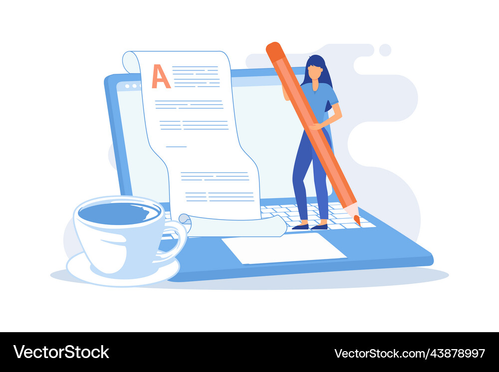 Copywriting social media post content marketing Vector Image