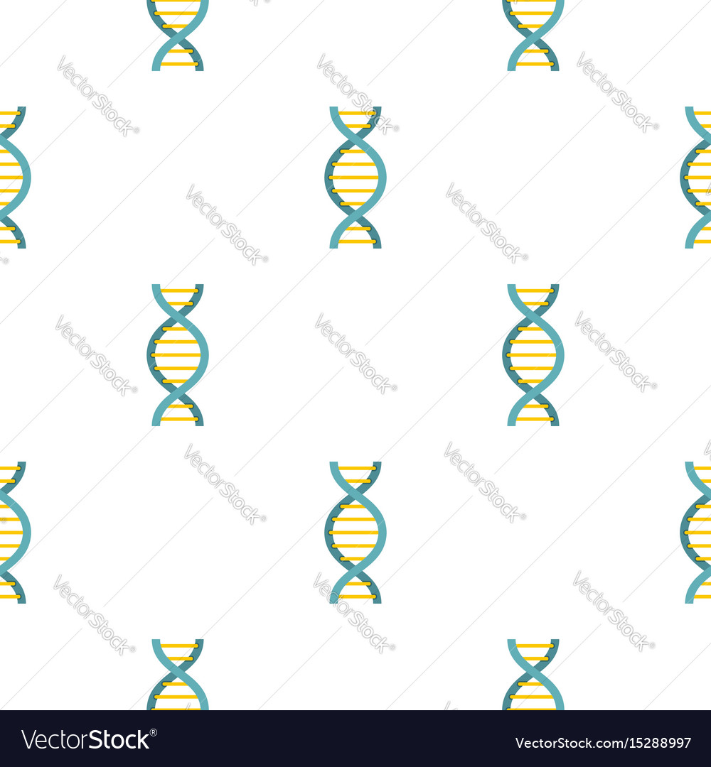 Dna symbol pattern flat Royalty Free Vector Image