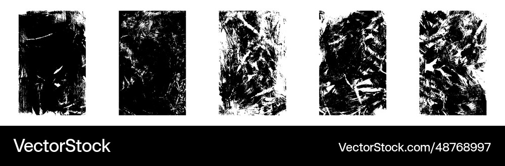 Grunge overlay splattered paint textured corners Vector Image