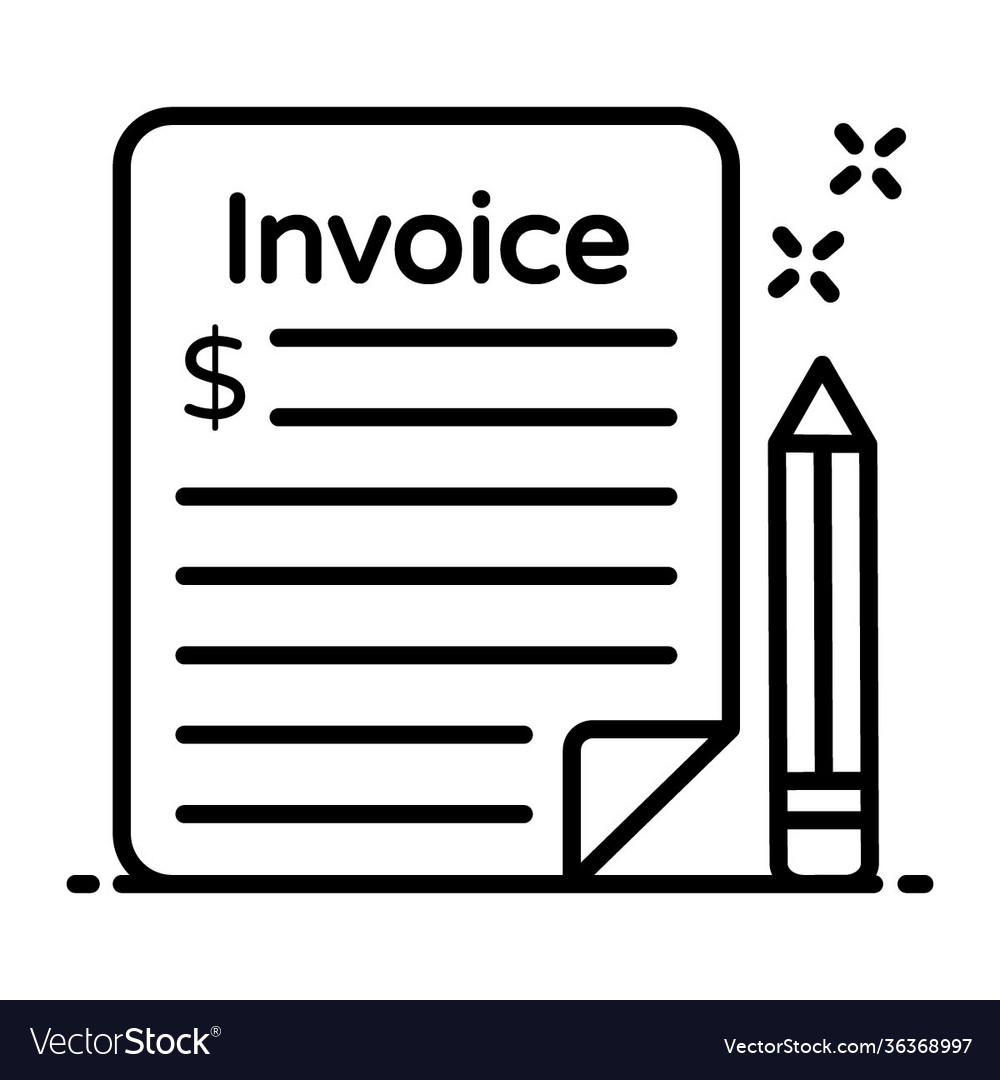 Invoice Royalty Free Vector Image - VectorStock
