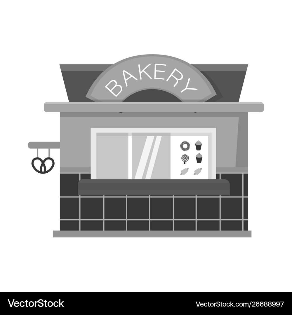 Isolated object bakery and shop symbol Royalty Free Vector