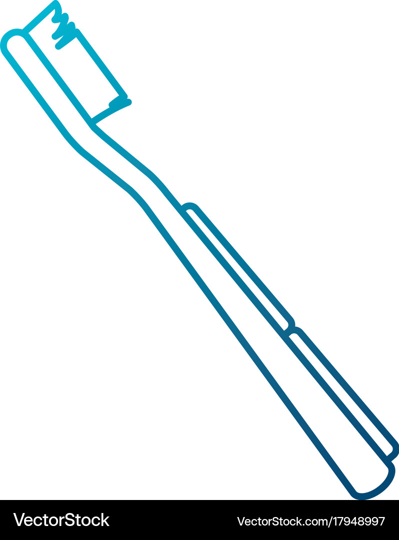 Toothbrush dental hygiene Royalty Free Vector Image