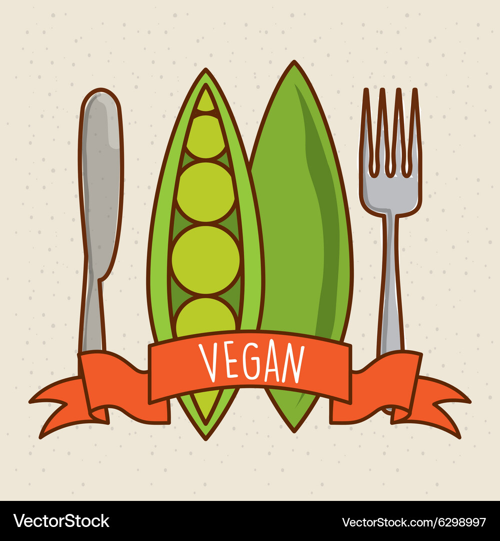 Vegan food design Royalty Free Vector Image - VectorStock