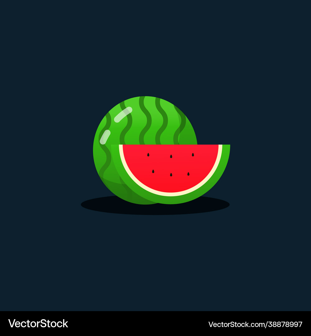 Watermelon fruit with modern style design Vector Image