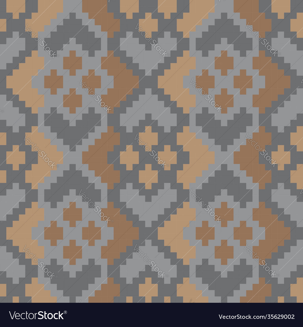 Brown argyle seamless pattern background Vector Image