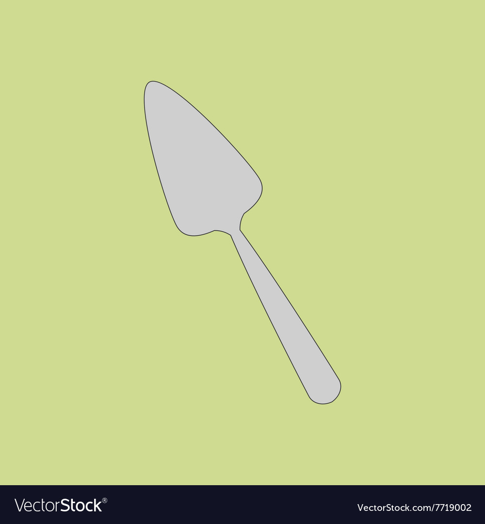 Cake serving spatula Royalty Free Vector Image