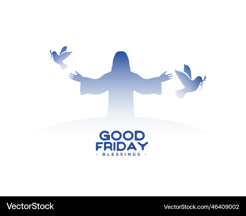 Good friday blessing background for god worship Vector Image