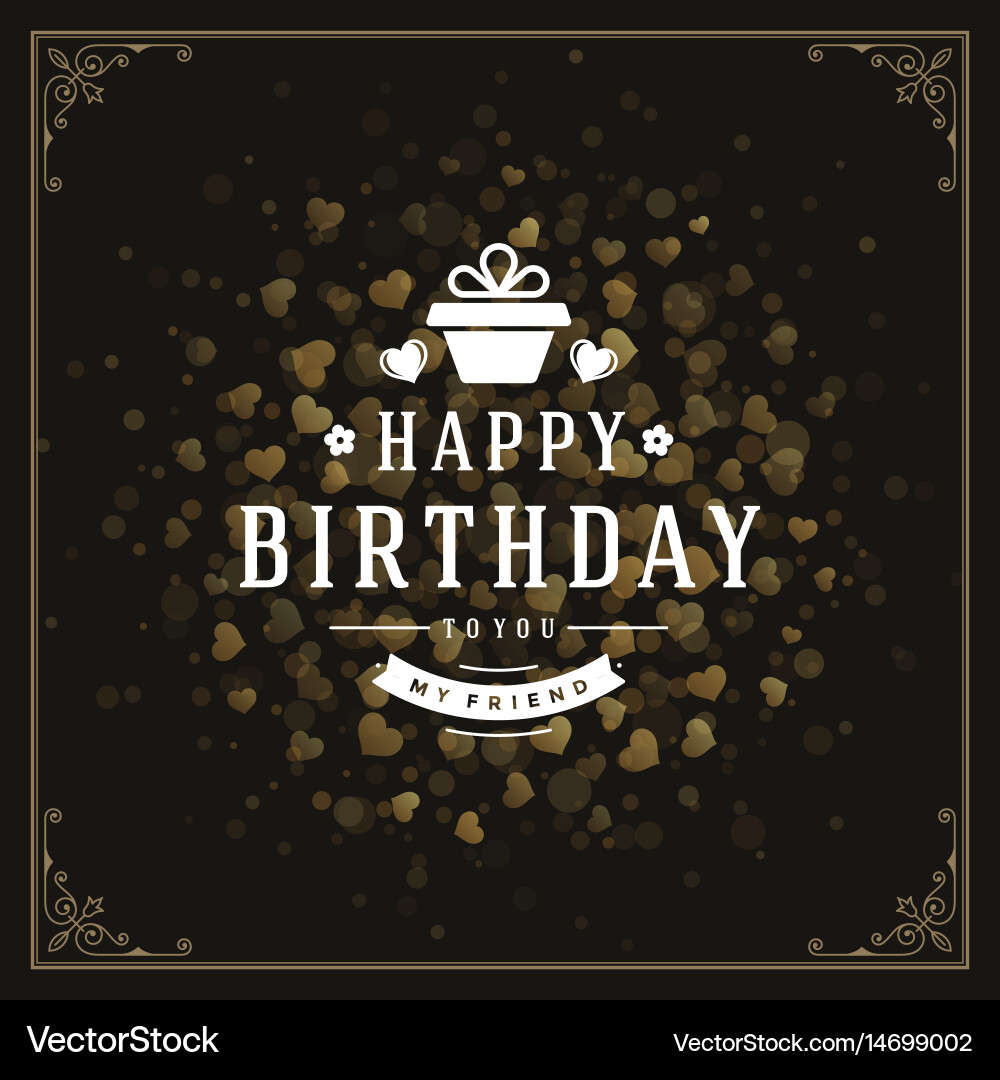 Happy birthday greeting card design Royalty Free Vector