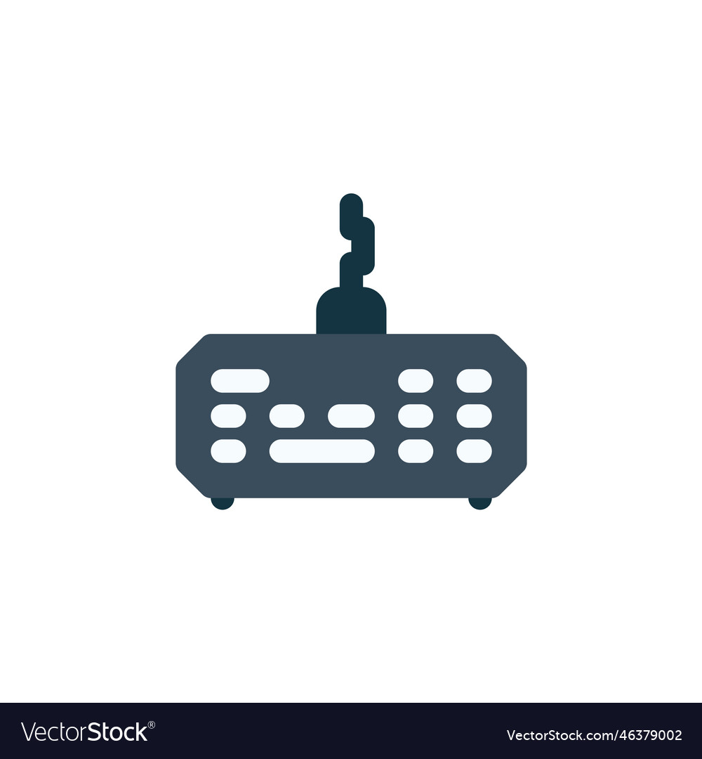 Keyboard icon computer component icon flat style Vector Image