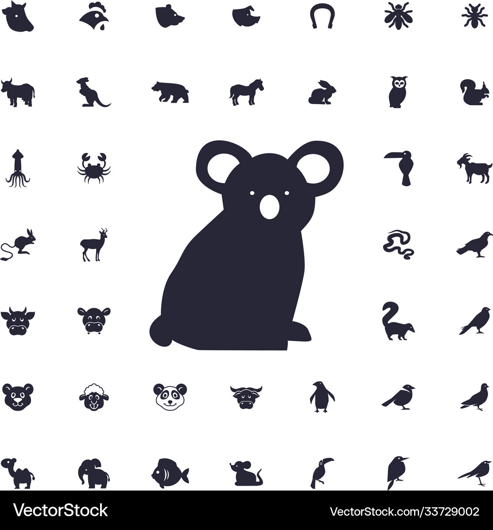 Koala icon Royalty Free Vector Image - VectorStock