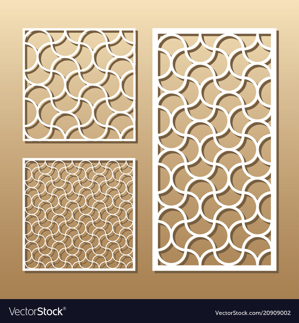 Laser cut panel Royalty Free Vector Image - VectorStock