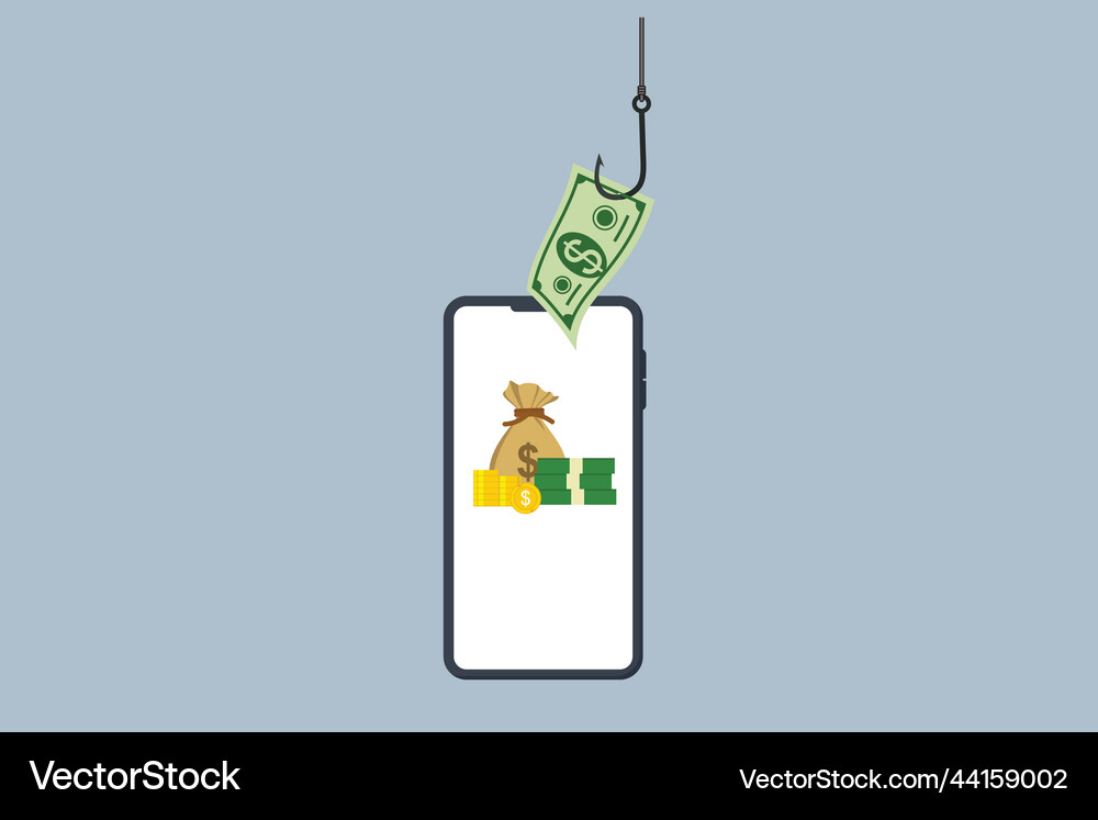 Money theft from smartphone icon template Vector Image