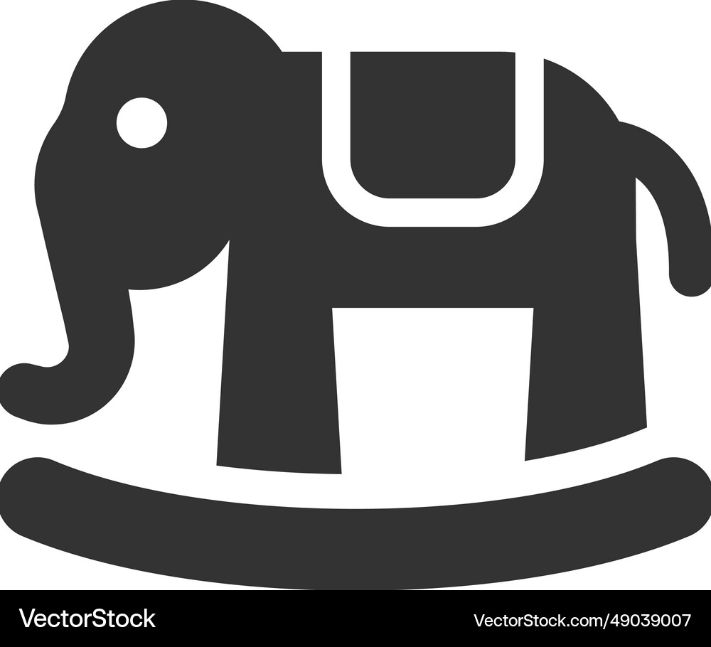 Baby rocking toy icon Royalty Free Vector Image