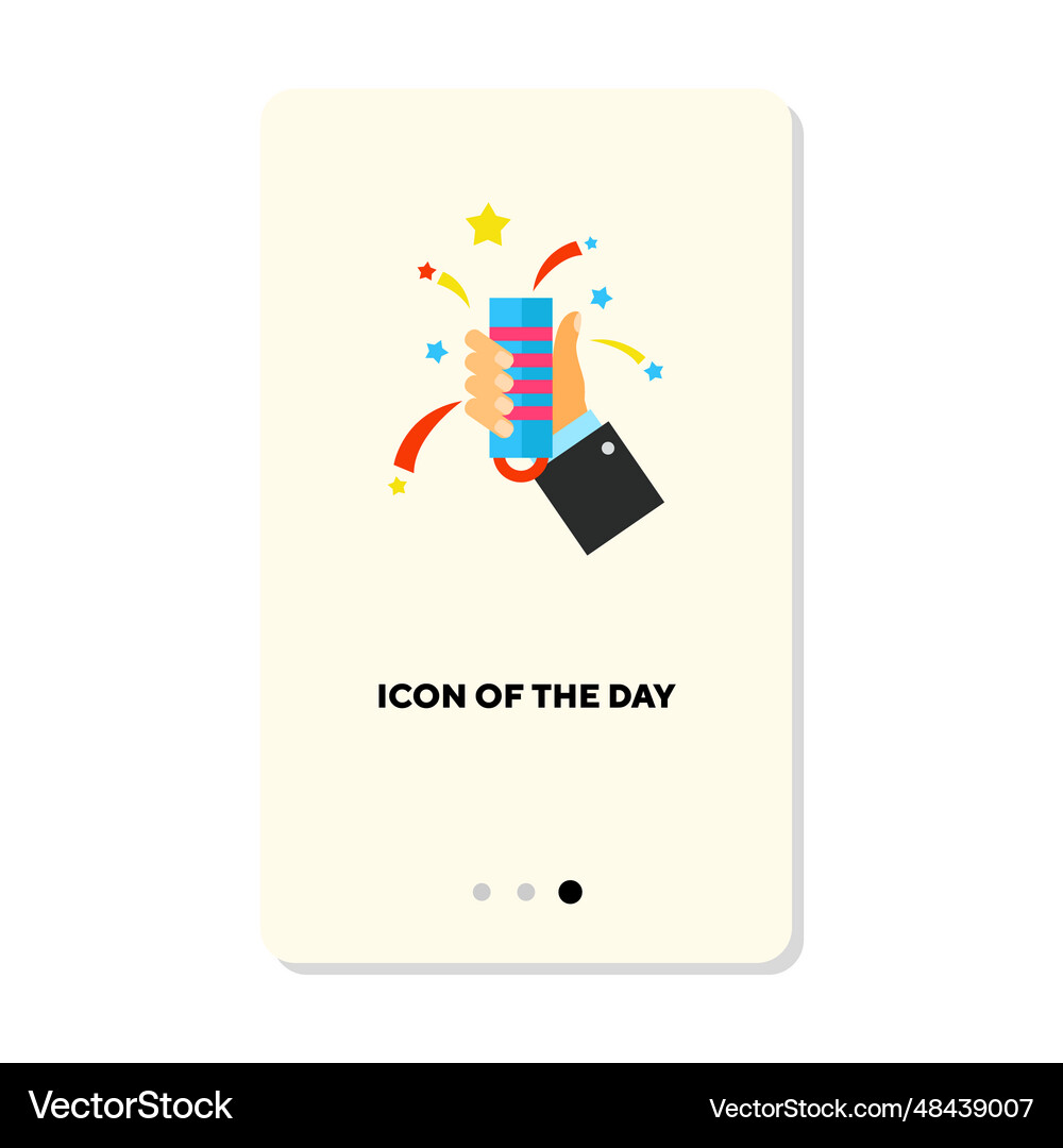 Joyful activity icon Royalty Free Vector Image