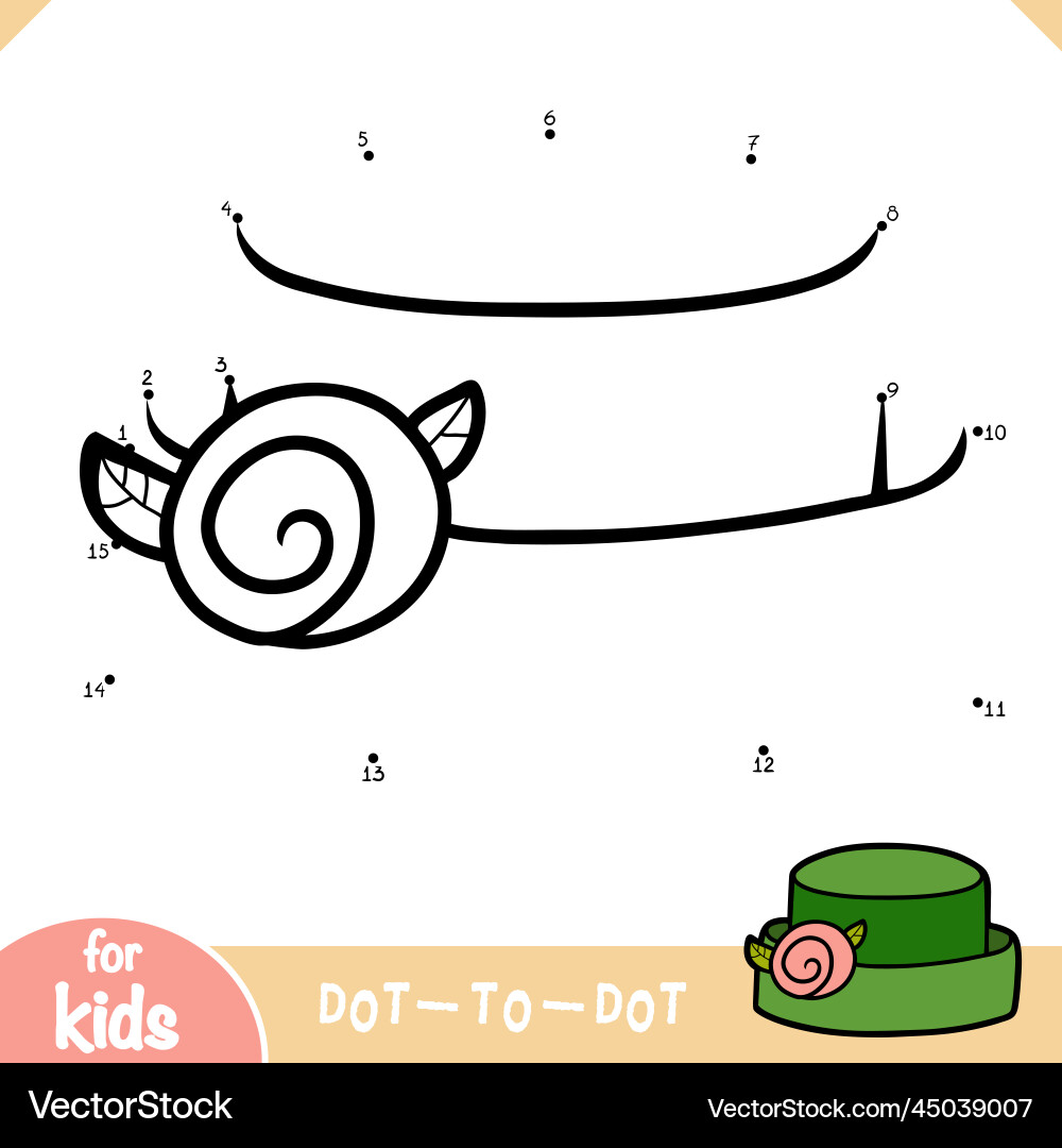 Numbers game education dot to dot game bumper Vector Image