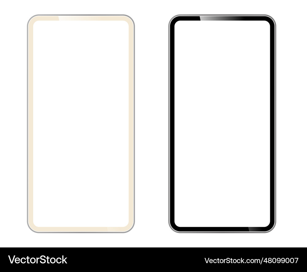 Smartphone the shape of a modern mobile phone Vector Image