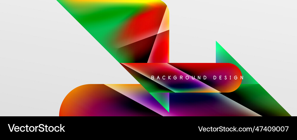Triangle fluid color gradient abstract background Vector Image