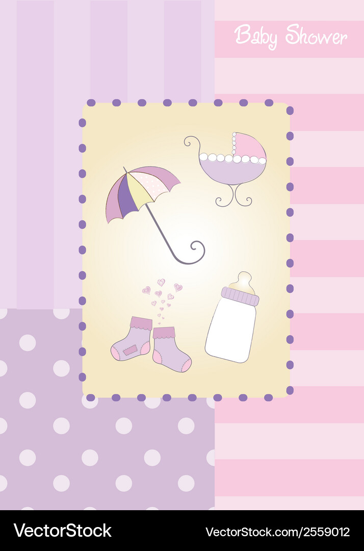 Baby shower announcement Royalty Free Vector Image