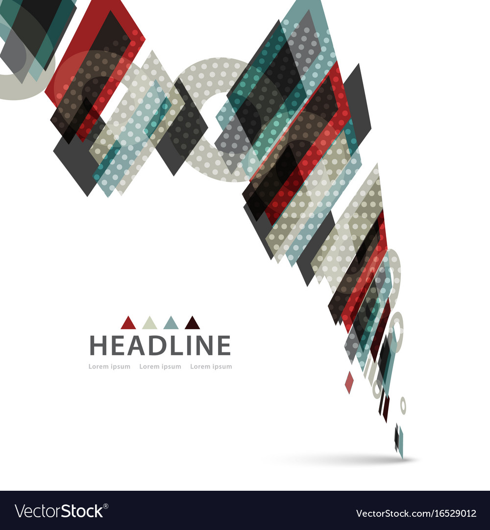 Brochure header layout Royalty Free Vector Image