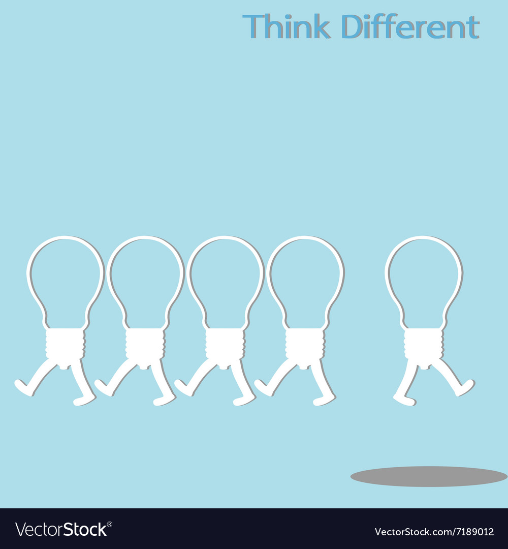 Different thinking Royalty Free Vector Image - VectorStock