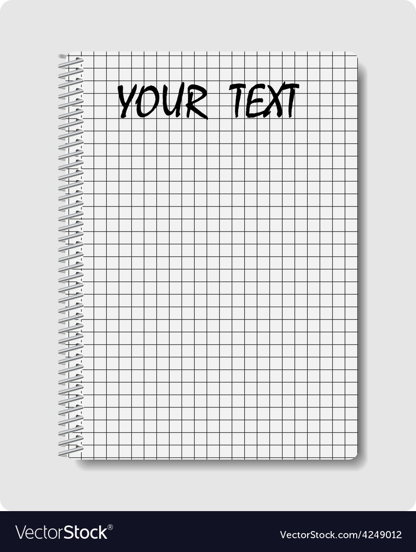 Notepad Royalty Free Vector Image - VectorStock