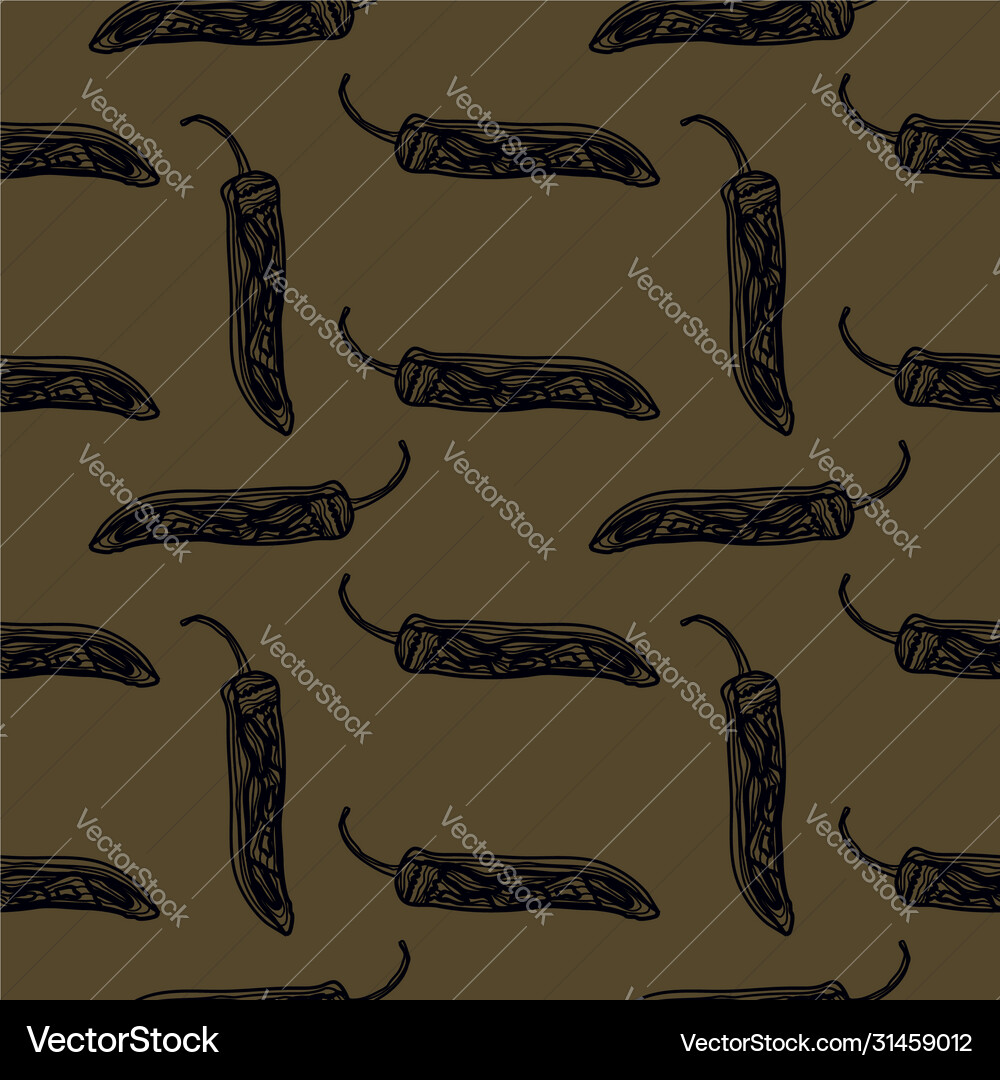 Serrano pepper on white background Royalty Free Vector Image