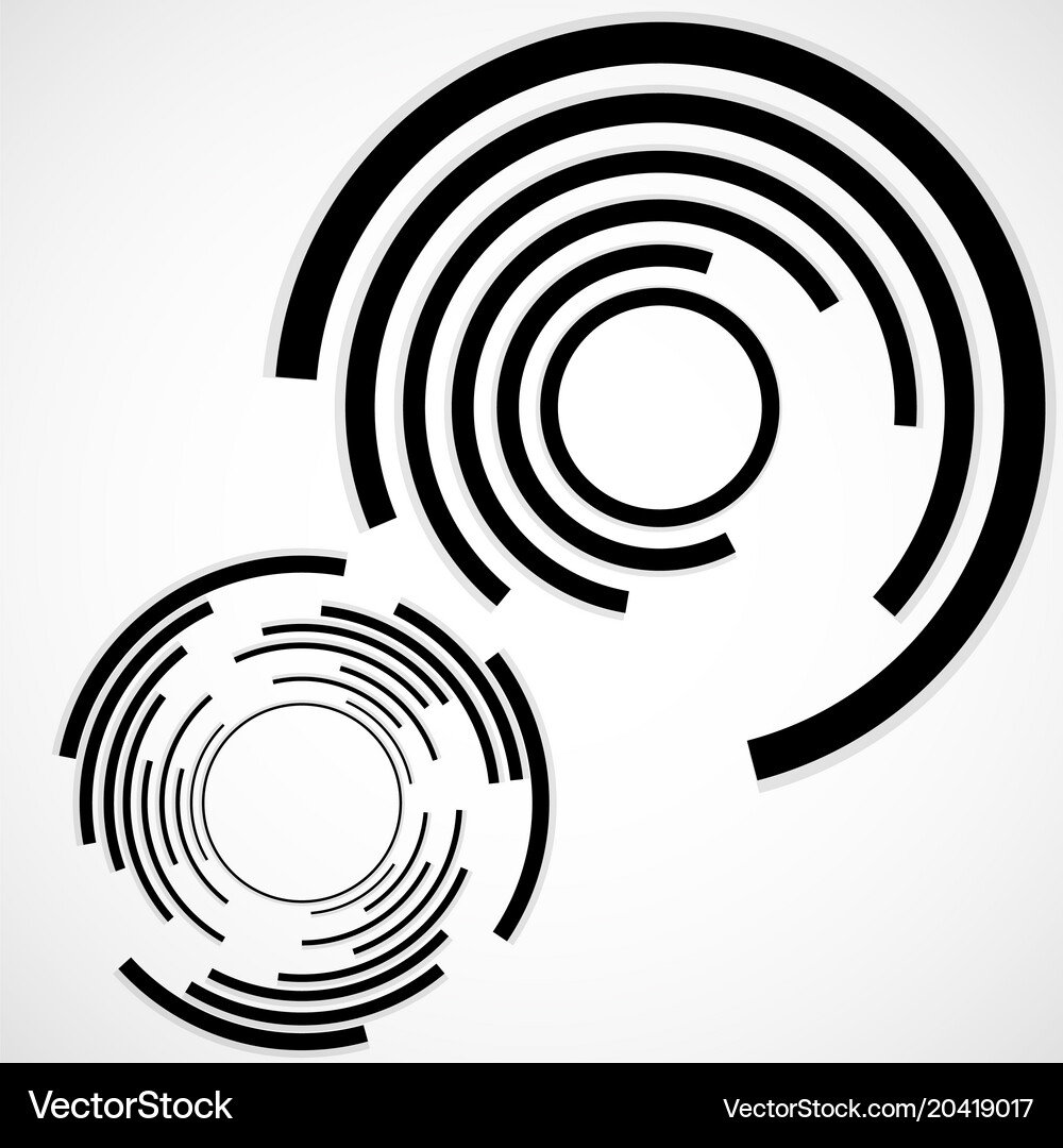 Abstract background of circles with lines Vector Image