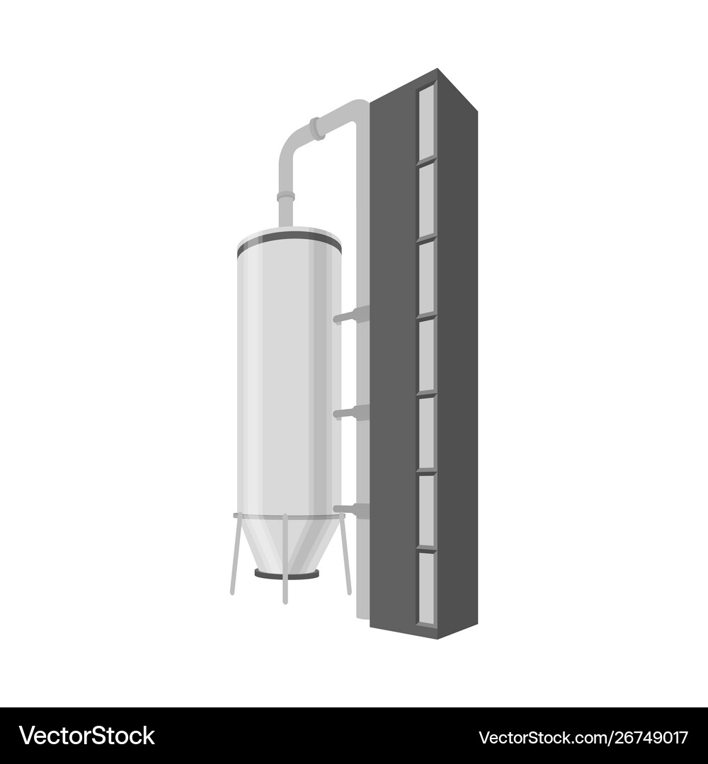 Design plant and refinery logo Royalty Free Vector Image