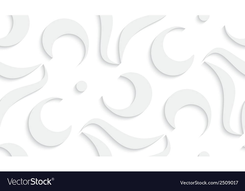 White seamless geometric pattern Royalty Free Vector Image