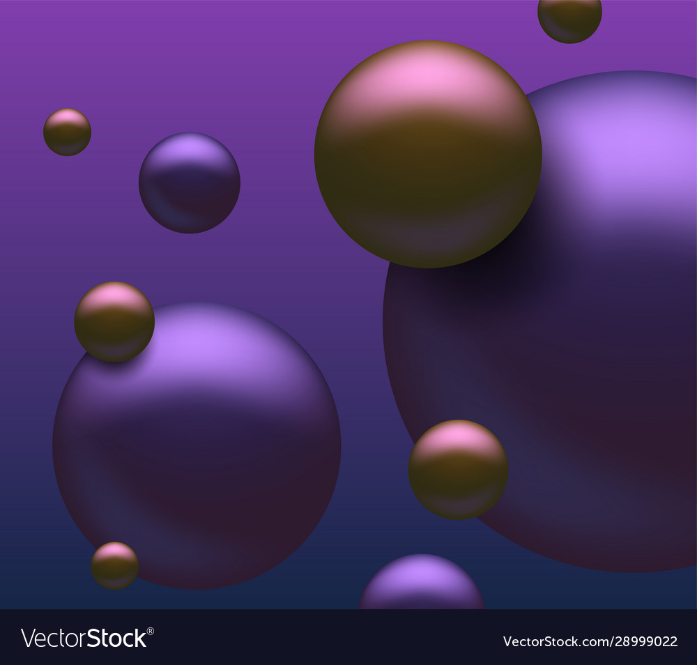 3d balls background Royalty Free Vector Image - VectorStock