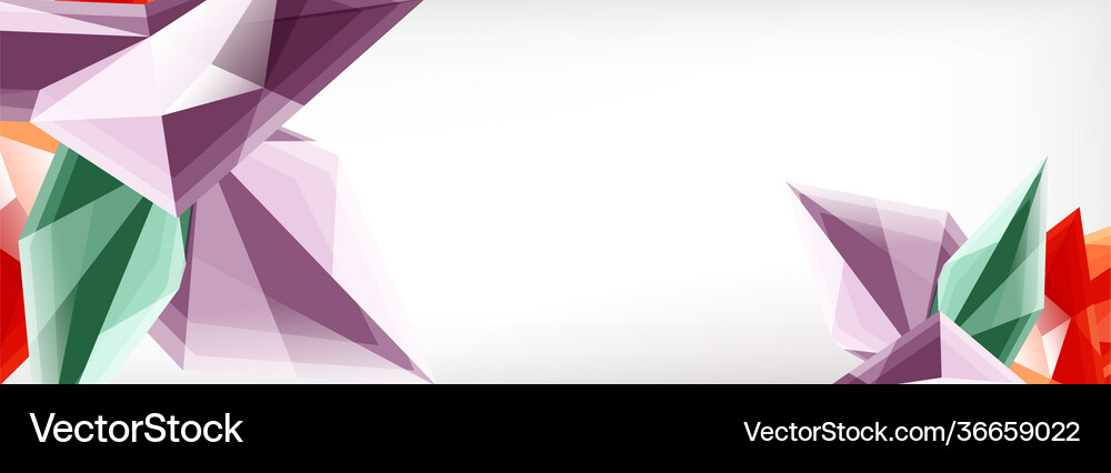 3d triangles and pyramids abstract Royalty Free Vector Image