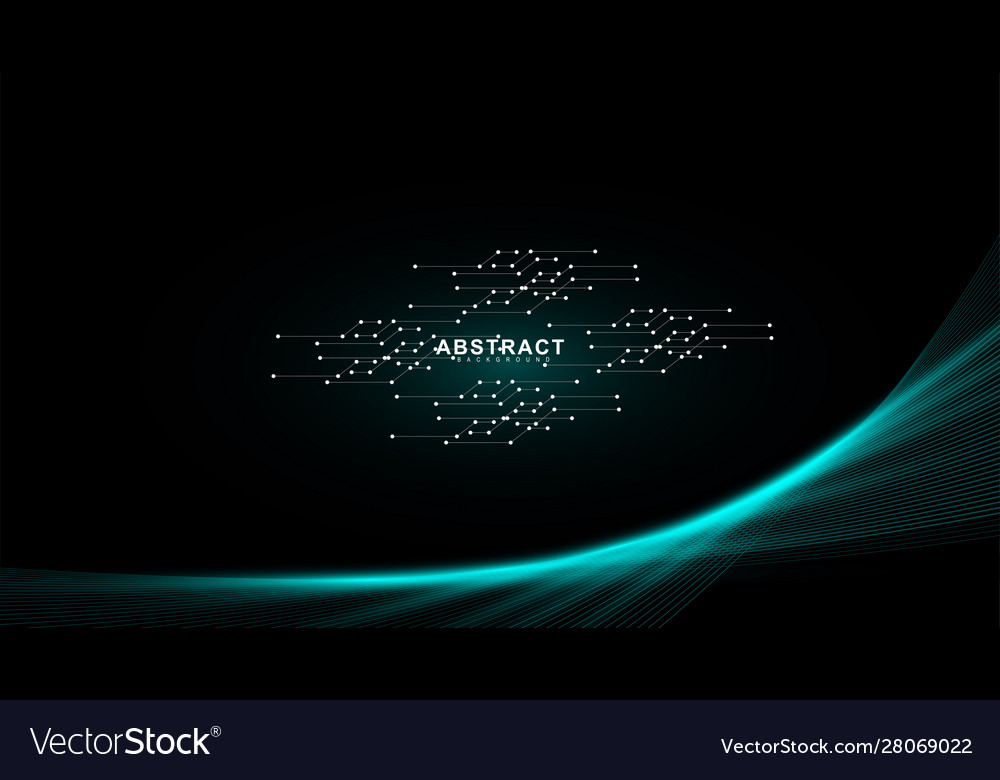 Abstract Background Wave Lines And Lines Vector Image
