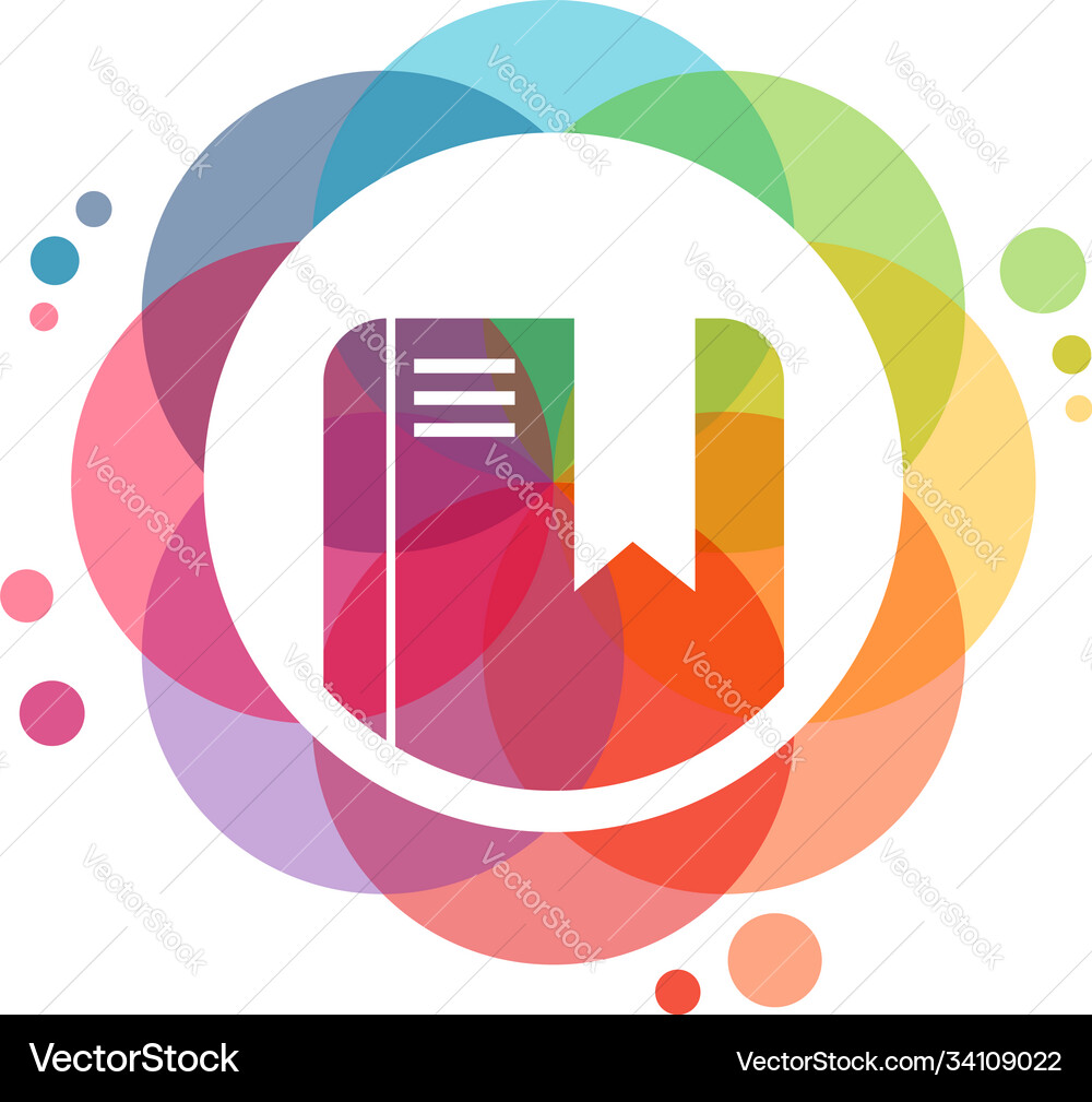 Colorful data logo book document designs Vector Image