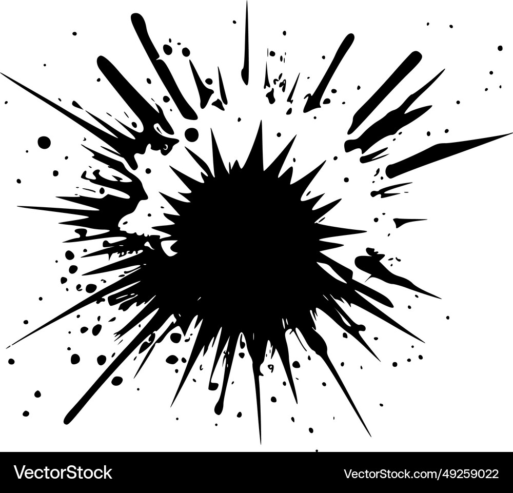 Explosion - high quality logo ideal for t-shirt Vector Image