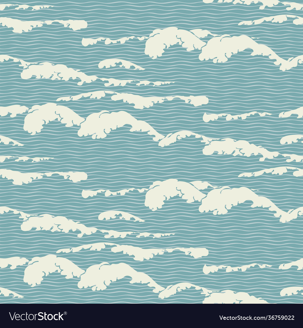 Seamless pattern with abstract wavy pattern Vector Image