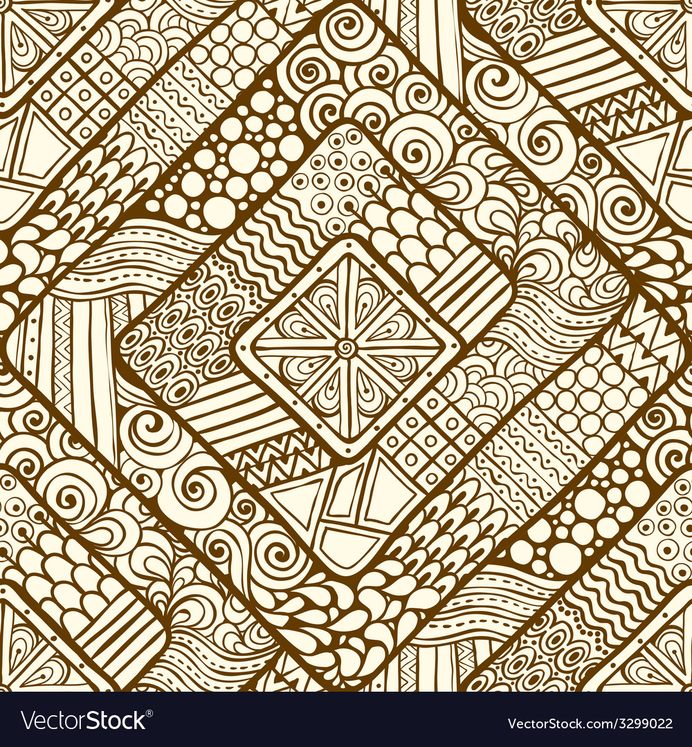 Seamless pattern with geometric elements Vector Image