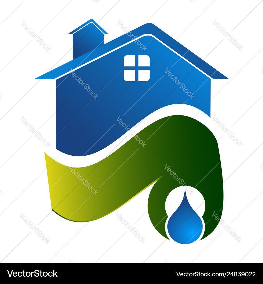 Water sources home concept design symbol graphic Vector Image