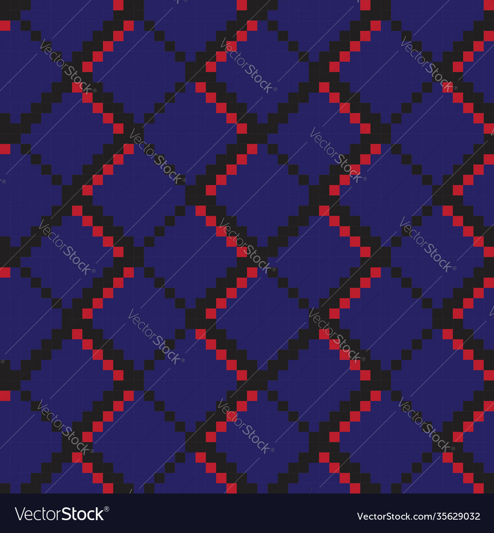 Blue argyle seamless pattern background Royalty Free Vector