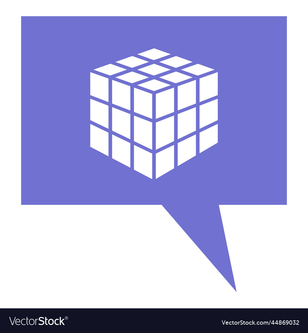 Rubik cube element Royalty Free Vector Image - VectorStock