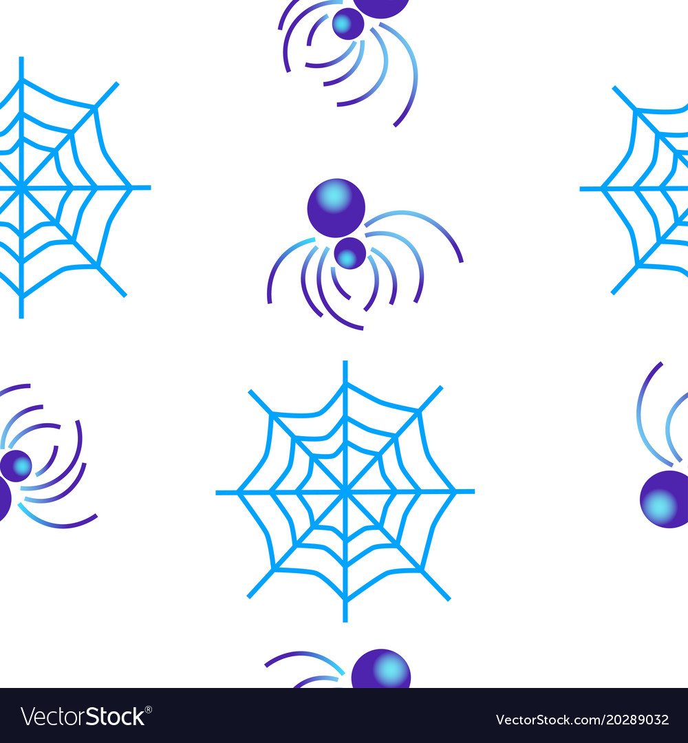Seamless texture of abstract spider Royalty Free Vector