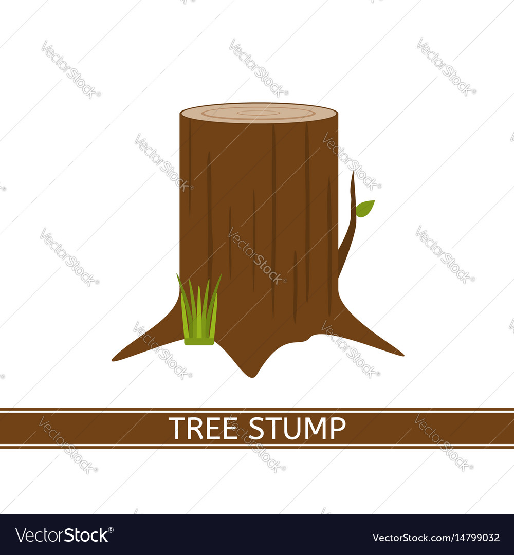 Tree stump icon Royalty Free Vector Image - VectorStock