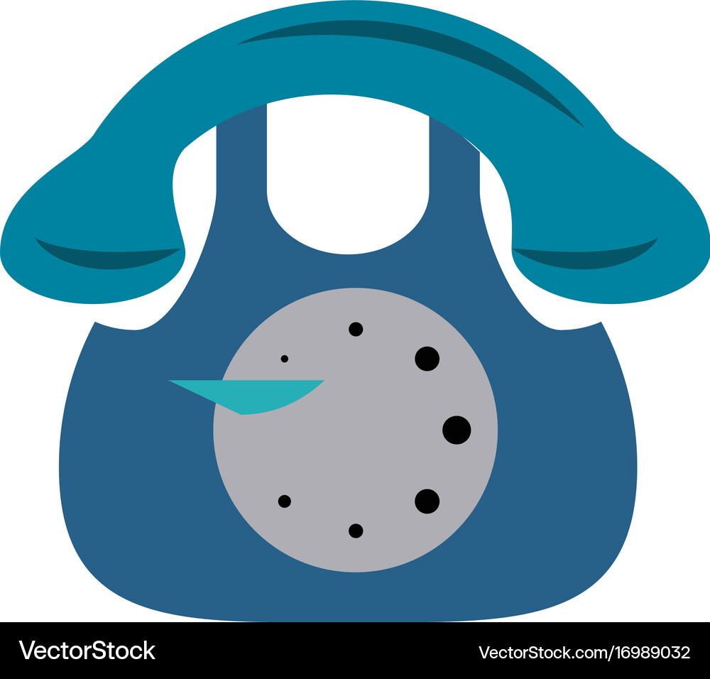 Vintage rotary telephone icon image Royalty Free Vector