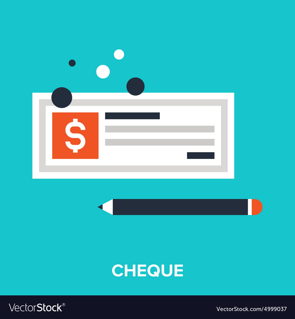 Cheque Royalty Free Vector Image - VectorStock