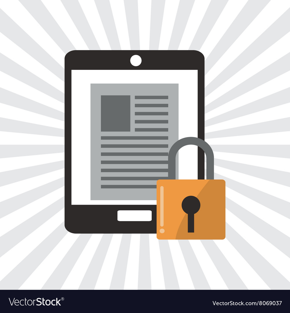 Cyber security antivirus design Royalty Free Vector Image