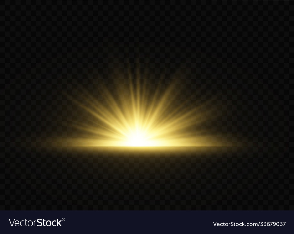 Sun ray light Royalty Free Vector Image - VectorStock
